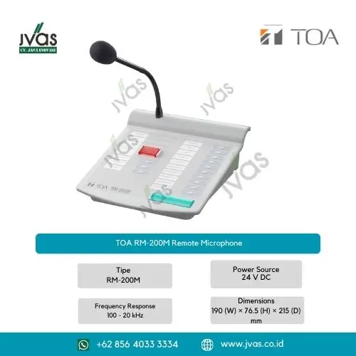 TOA RM-200M Remote Microphone | jvas.co.id